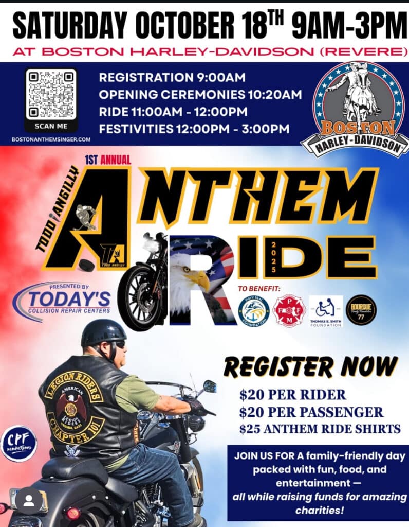 First Annual Todd Angilly Anthem Ride - Lexington Minute Men